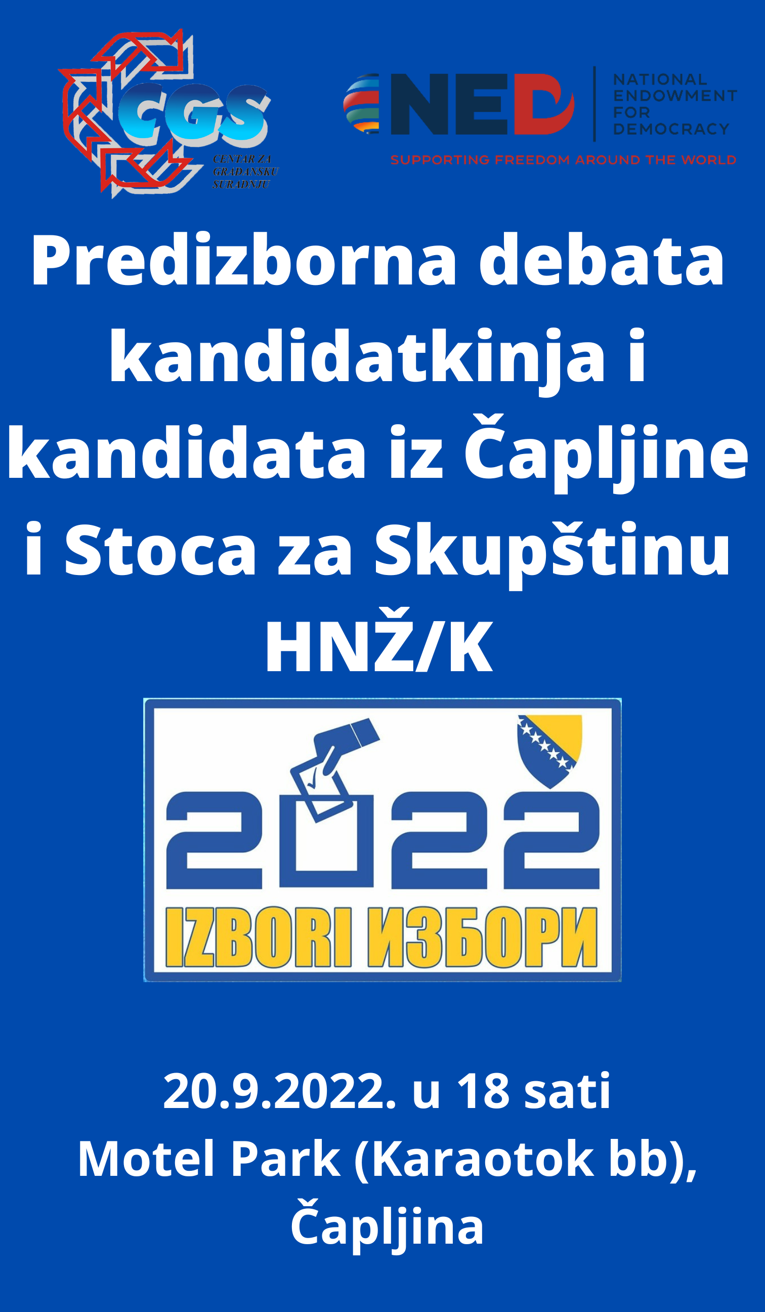 Poziv na predizbornu debatu kandidata i kandidatkinja iz Čapljine i ...